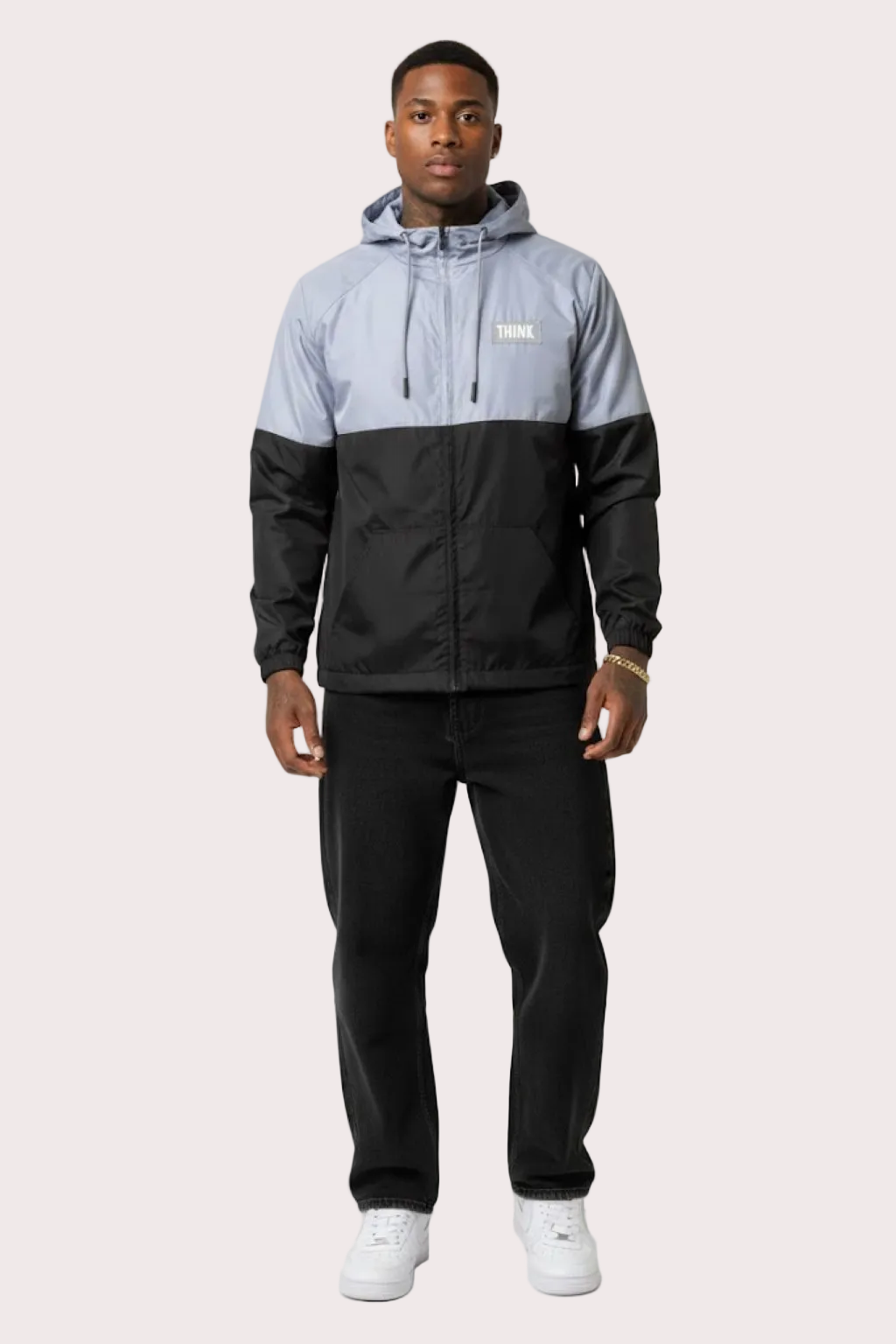 THINK Windbreaker - Gray – ThinkABoutIt Clothing